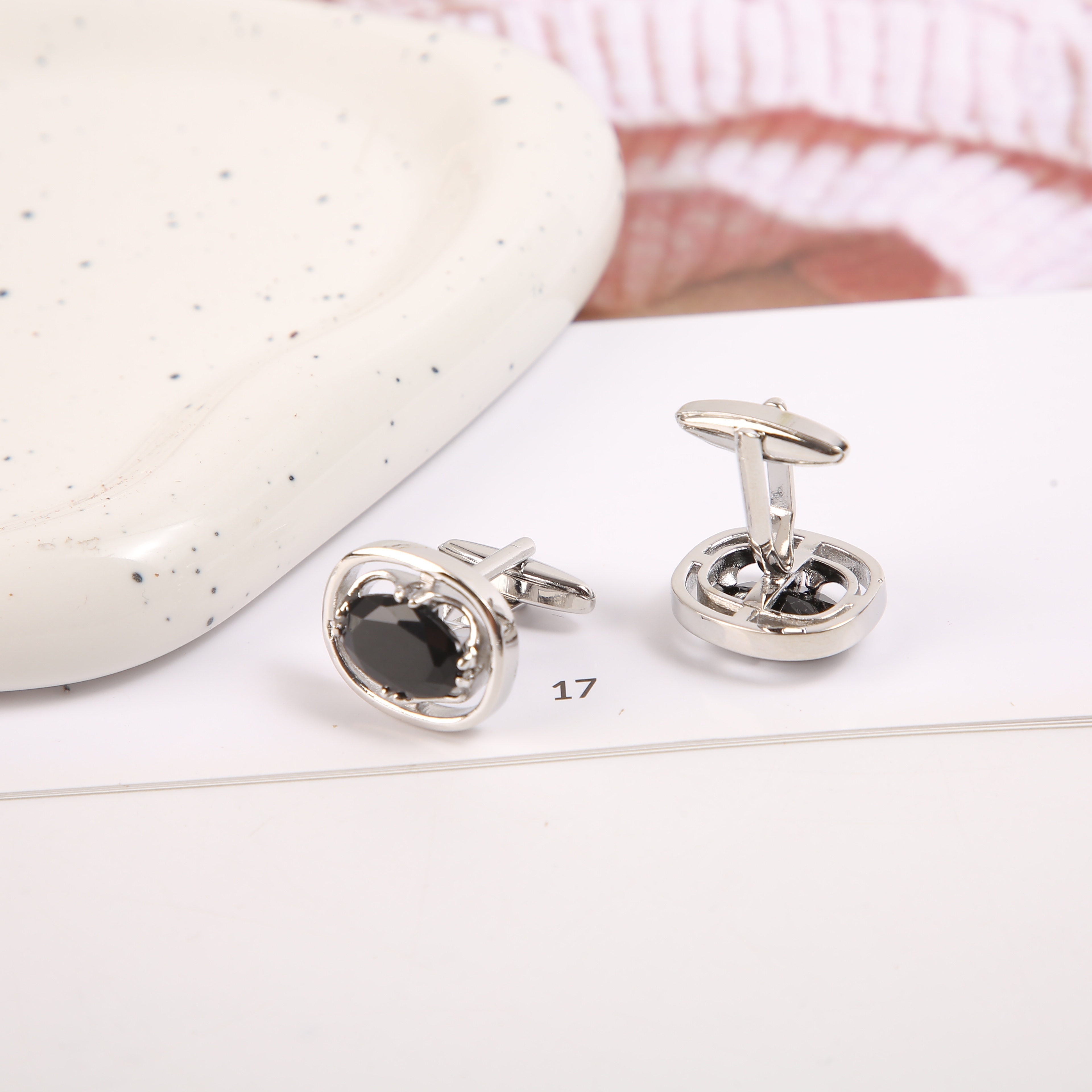 Men's Stylish Hollow Sleeve Studs Colorful Cufflinks - Temu United Kingdom