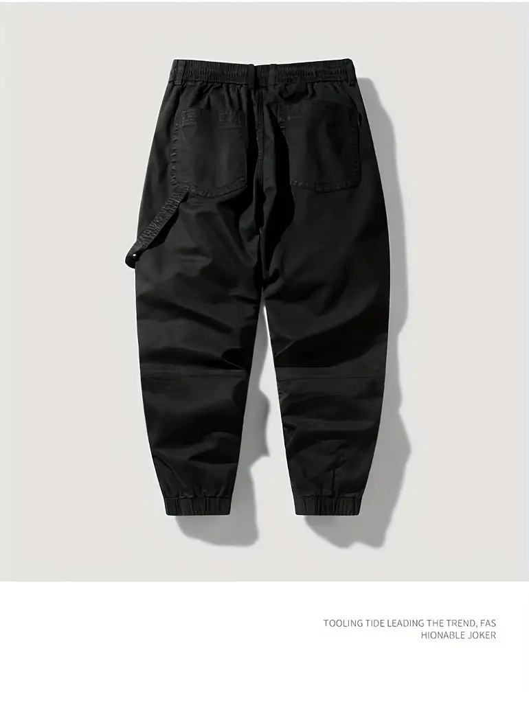Mens Stylish Comfy Solid Joggers Pockets Active Breathable Temu