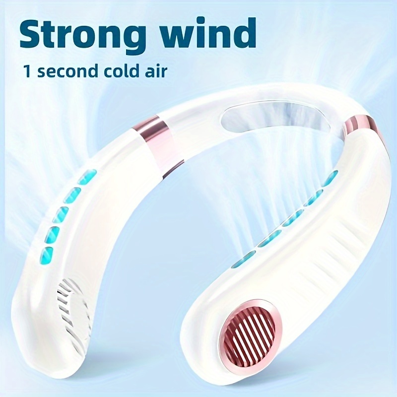 New Portable Hanging Neck Fan Usb Handheld Silent Small Electric Fan ...