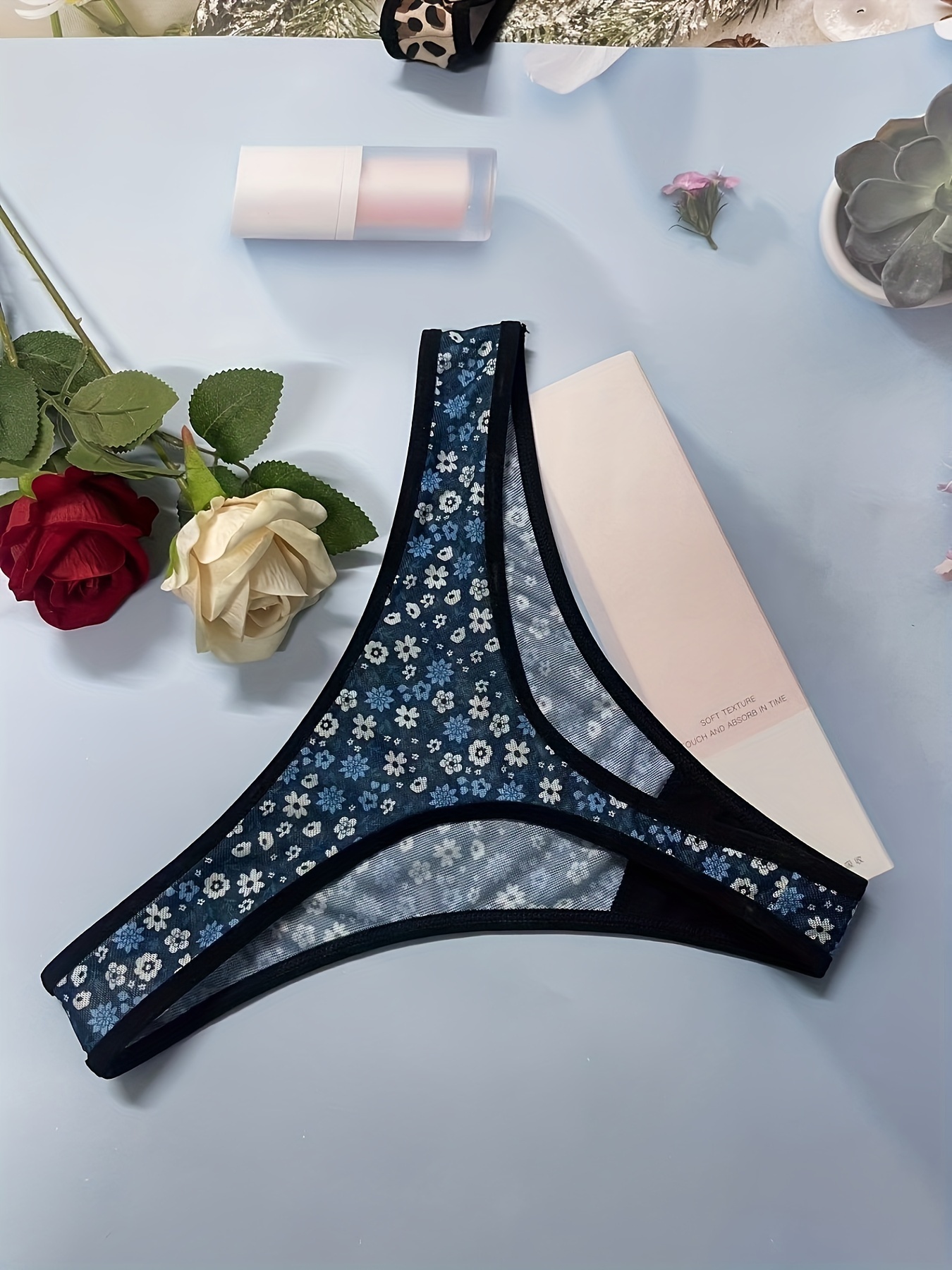 tangas estampado floral ditsy bragas íntimas lencería ropa - Temu Mexico