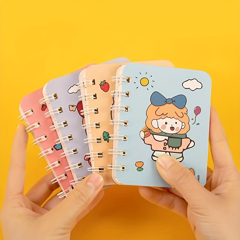 A7 Coil Book Cartoon Student Mini Portable Pocket Notebook - Temu Australia
