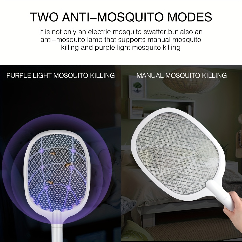 electric fly swatter racket usb rechargeable Temu United Kingdom