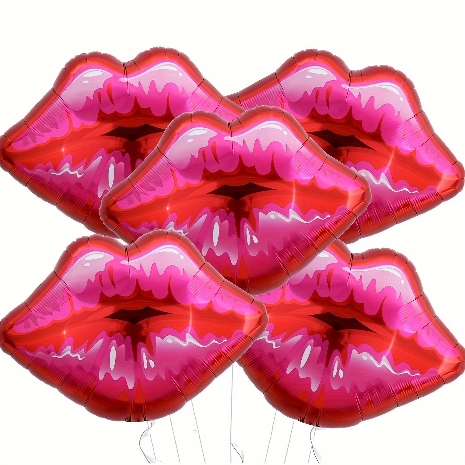 Lip Stick Kiss Foil Balloons Makeup Party Decor Girls Party - Temu ...
