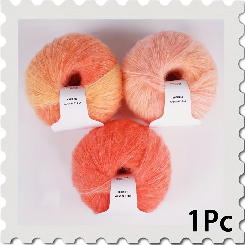 1pc Long Dye Thread Knitting And Knitting And A 11mm Knitting 2 0mm 30g ...