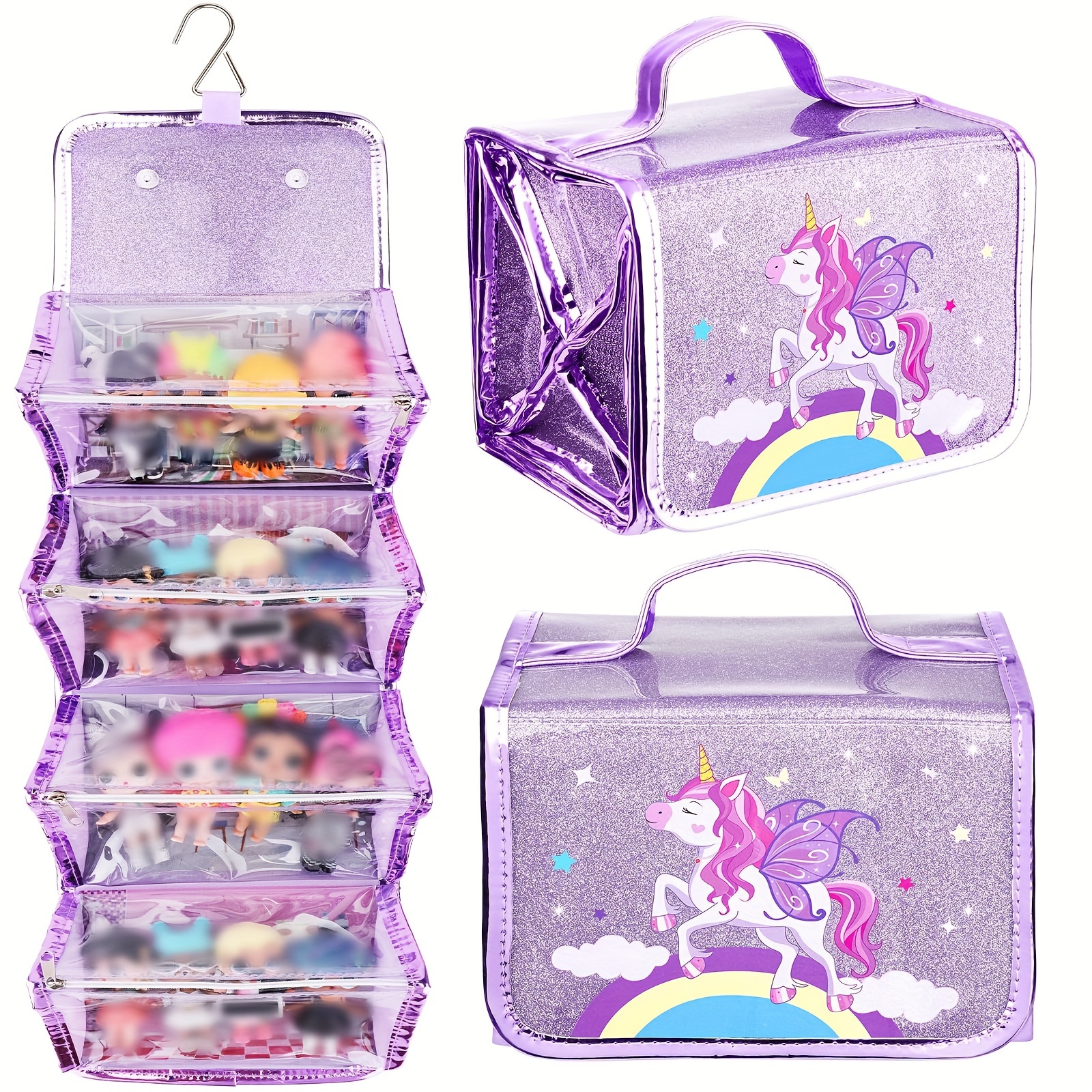 Doll Storage Display Box Unicorn Doll Storage Box Aesthetic - Temu ...