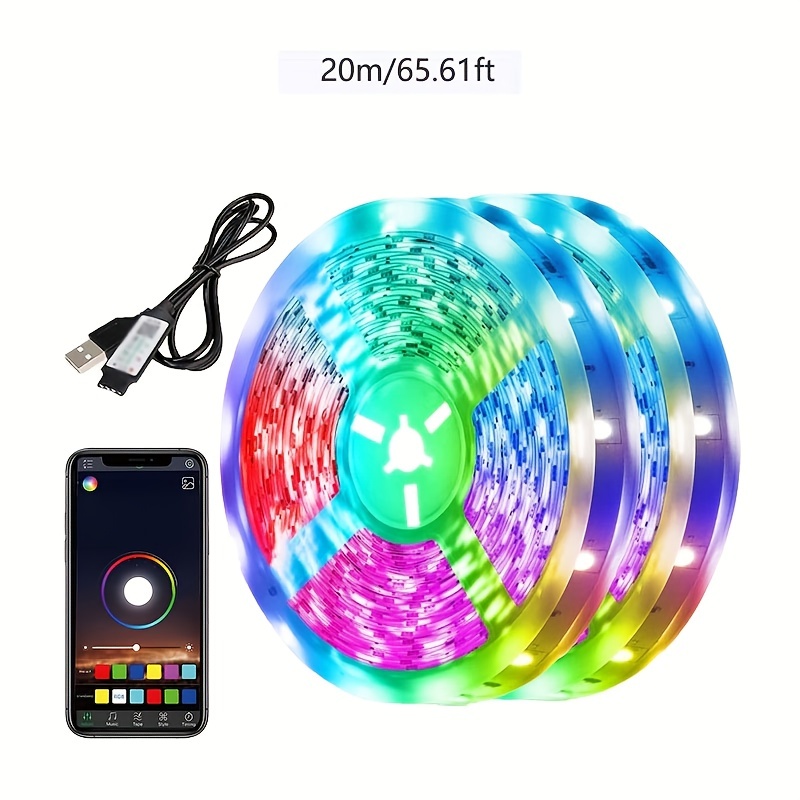 Led Strip Lights Set Bedroom Study Bed Bottom Computer - Temu United ...