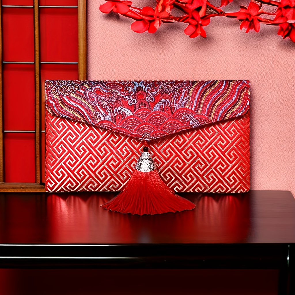 Silk Envelope Lucky Red Envelopes Packets Envelopes For New - Temu Canada