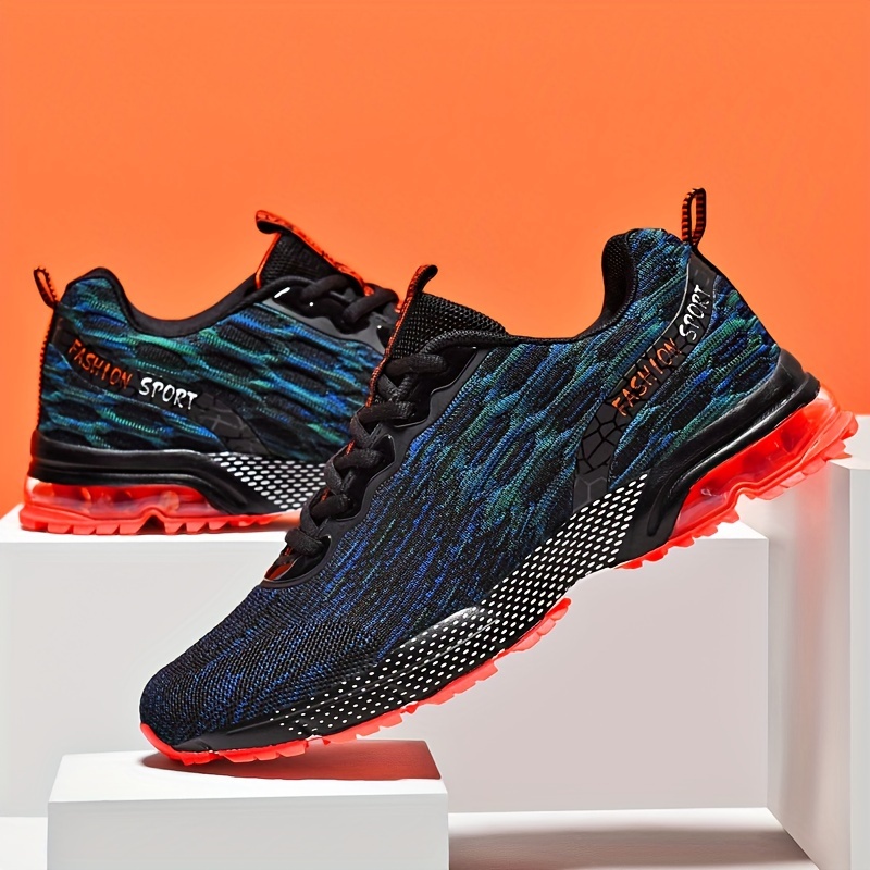 Knit Breathable Sneakers Plus Size Men s Trendy Woven Air - Temu New ...