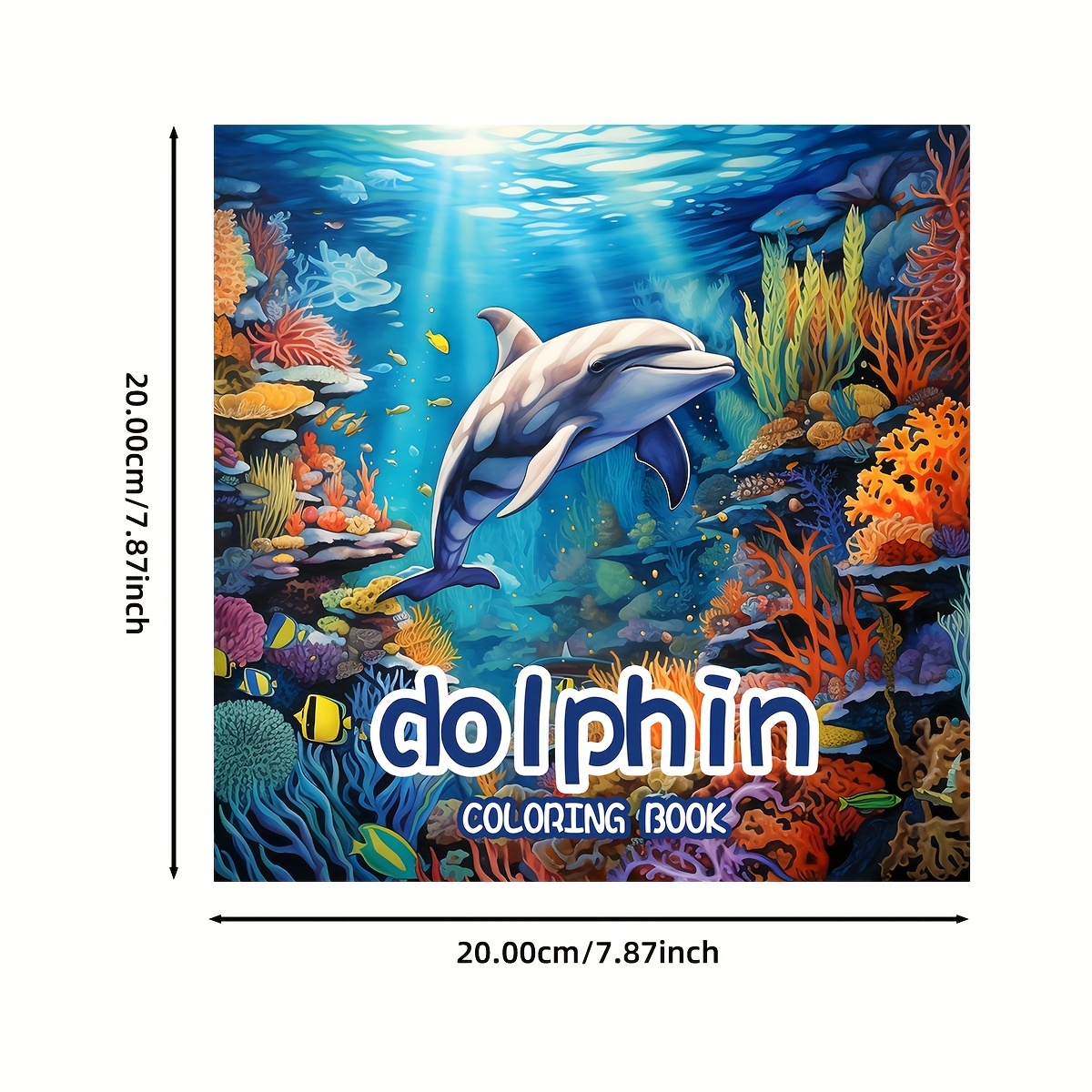 Original Upgraded Thickened 20 Pages Dolphin Color Page - Temu United ...