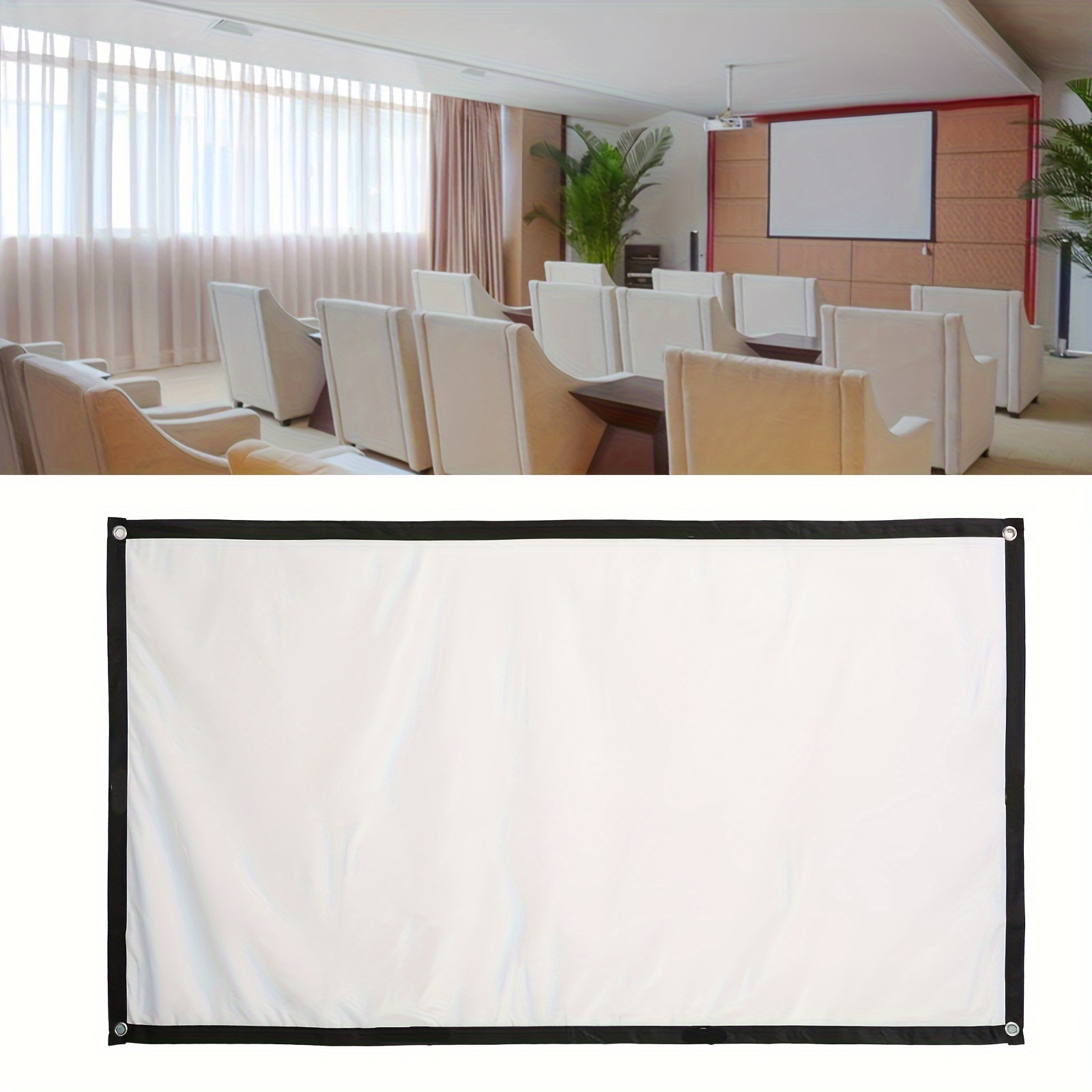 Movie Projection Screen 16:9 Capable Projecting 4k Hd - Temu Hungary