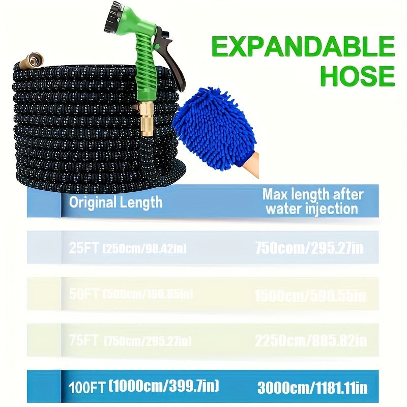 Garden Expandable Hose Universal Adapter Spray Gun Rag - Temu Australia