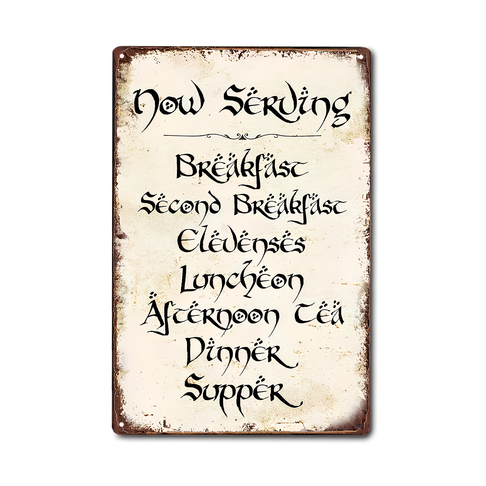 Vintage Style Funny Tin Sign Aluminum Wall Sign Second - Temu