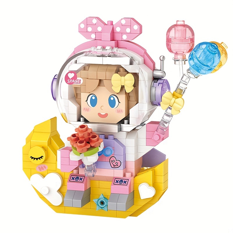 Mini Building Block Space Series Spaceship Rocket Astronaut Model