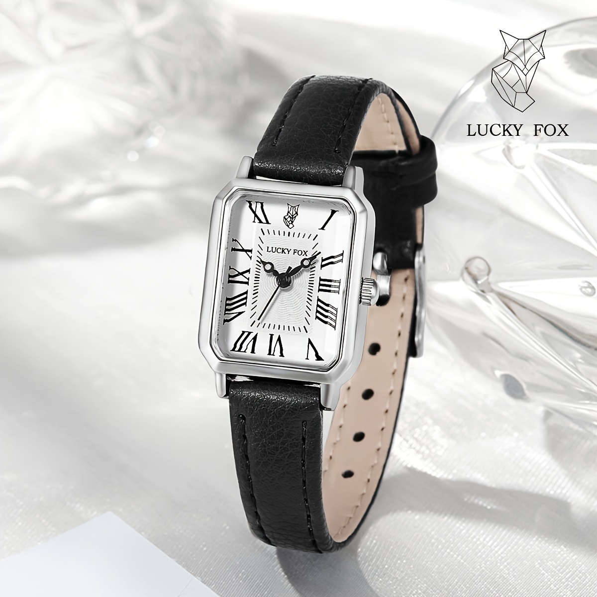 LUCKYFOX Dameshorloge Luxe Rechthoekig Quartz Horloge Rome - Temu ...
