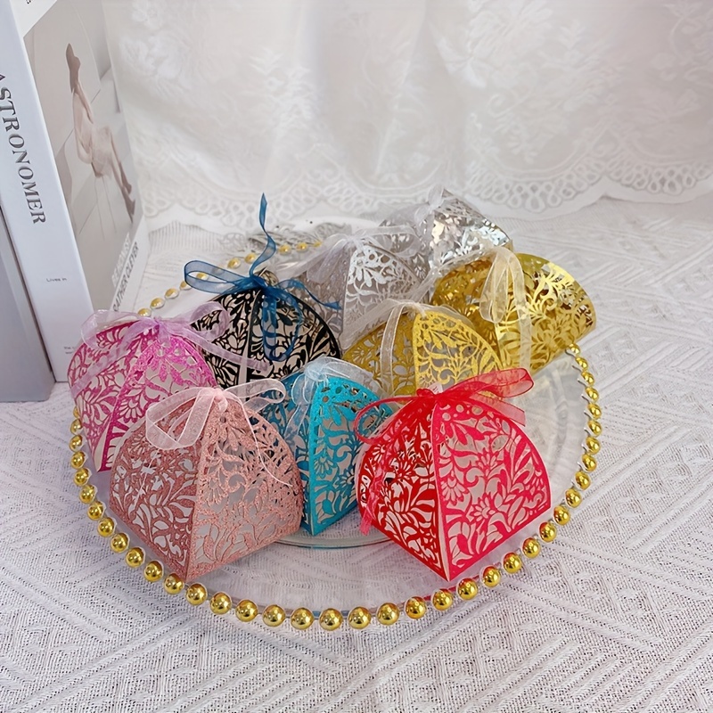 Laser Cut Flower Candy Box Gift Box Bridal Shower - Temu Ireland