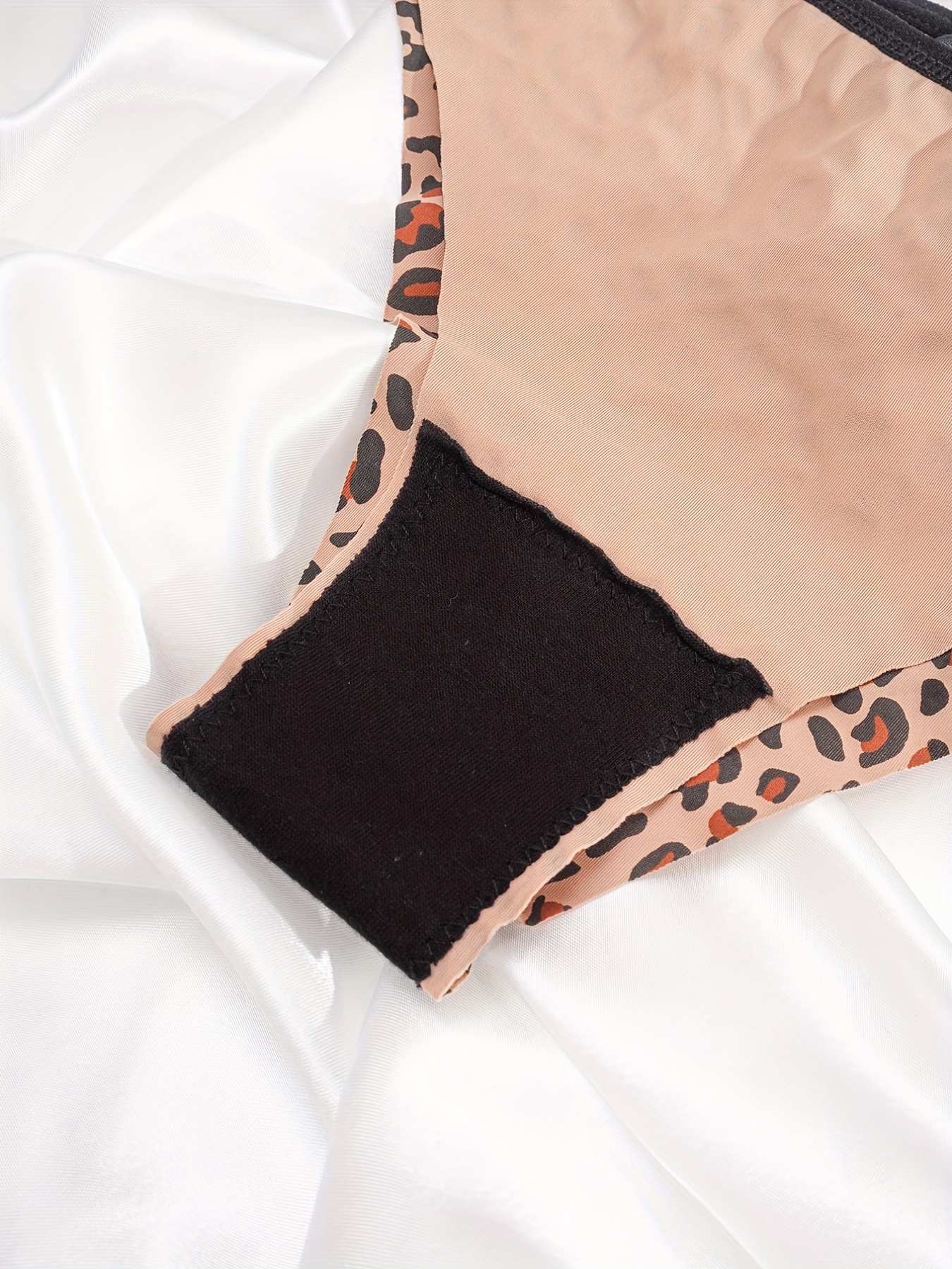 Leopard Bow Tie Panties Comfy Seamless Cross Cut Panties Temu