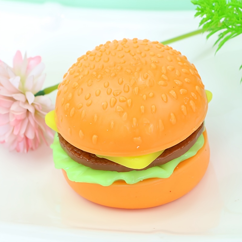 Kawaii Simulation Food Squeeze Fidget Burger Toys