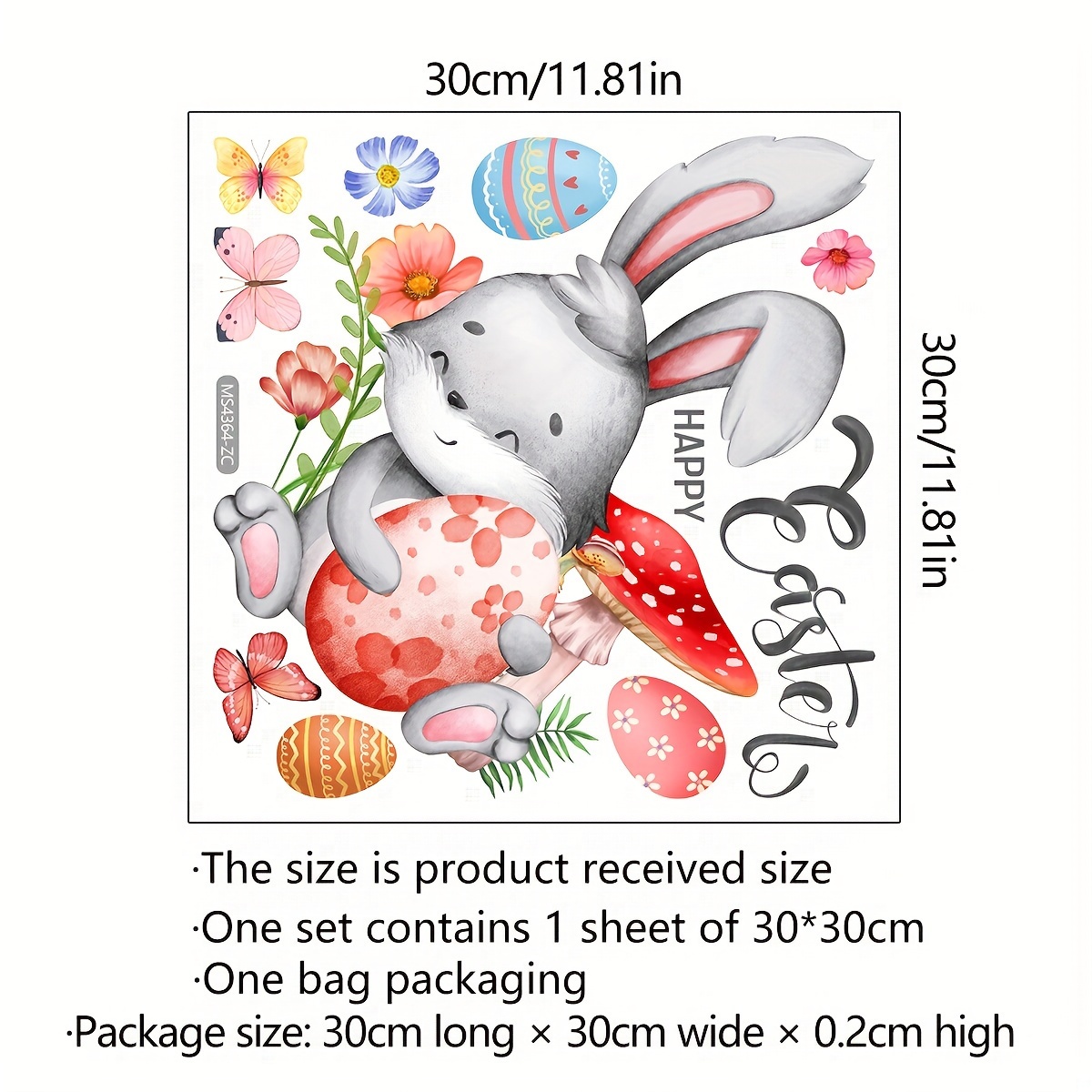 1pc Easter Bunny Pattern Toilet Lid Decal Self Adhesive - Temu South Africa