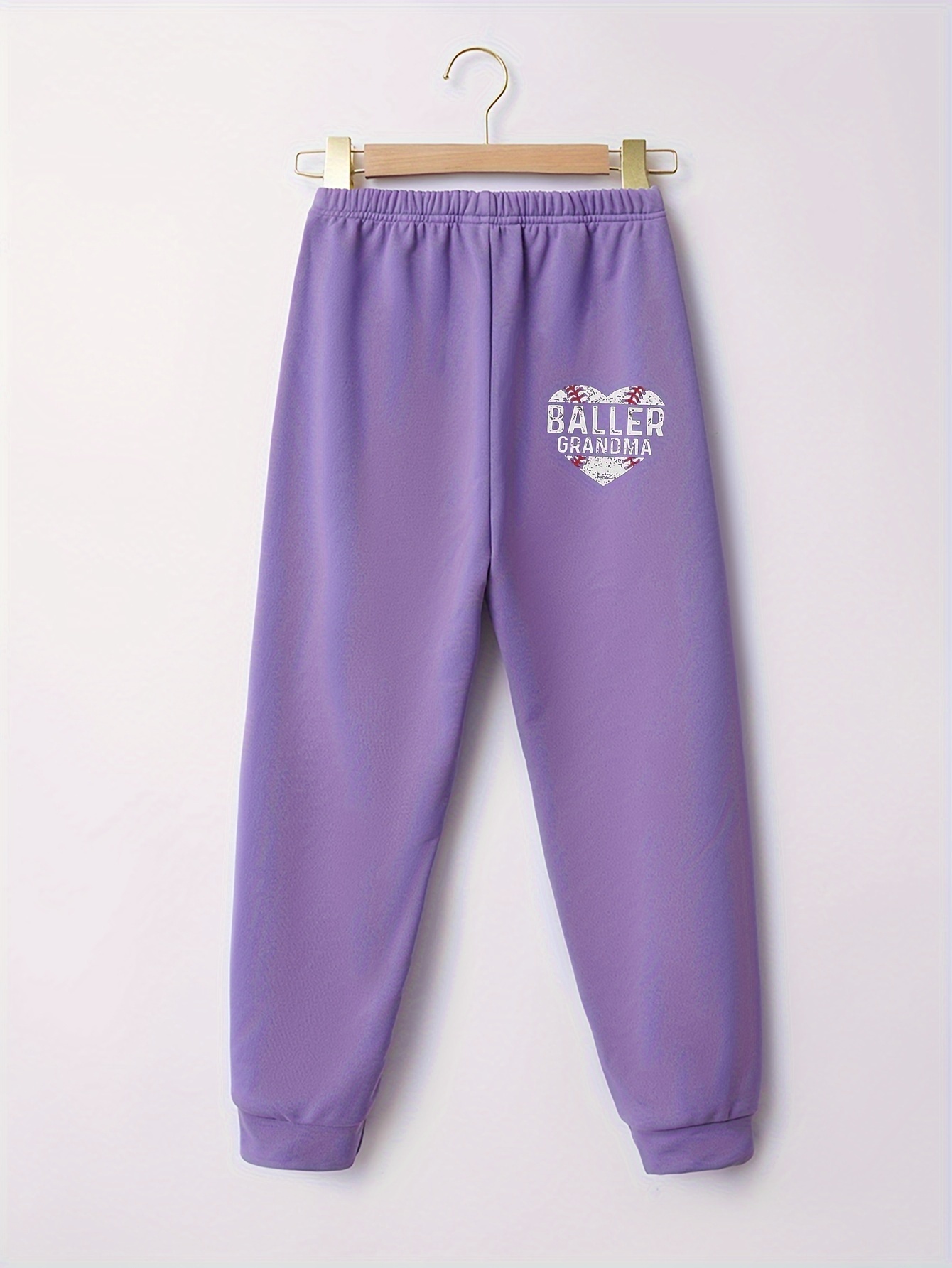 'baller Grandma' Print Girls Everyday Casual Pants Comfy - Temu Ireland