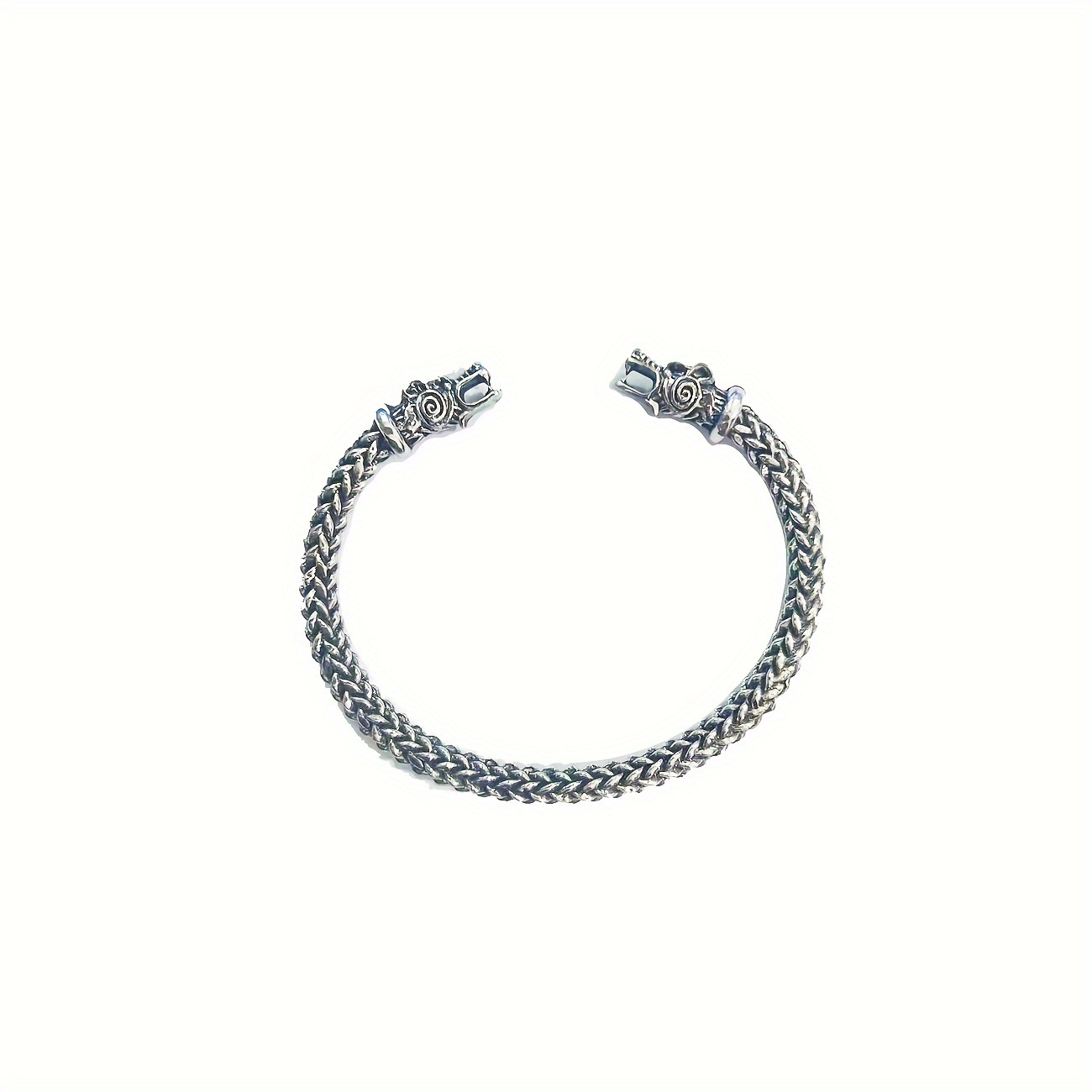 Bracelet En Cuivre Massif Manchette Dragon Pirate Nordique - Temu France