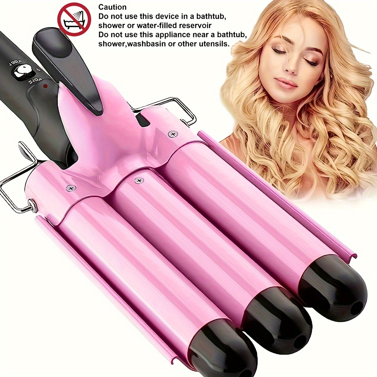travel friendly 3 barrel hair curler versatile styling tool Temu