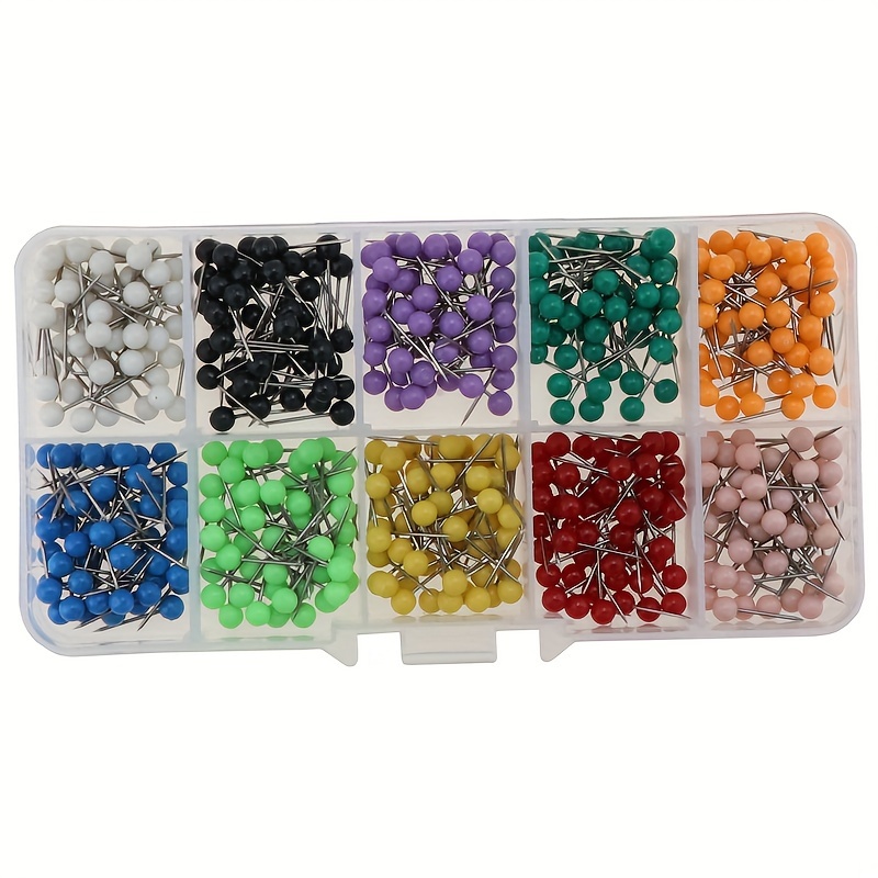 Multi color Push Pins Map Tacks Round Head With Stainless - Temu