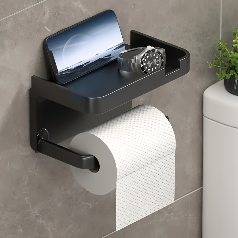 Roll Paper Holder Toilet Shelf Bathroom Tissue Storage Rack - Temu Canada