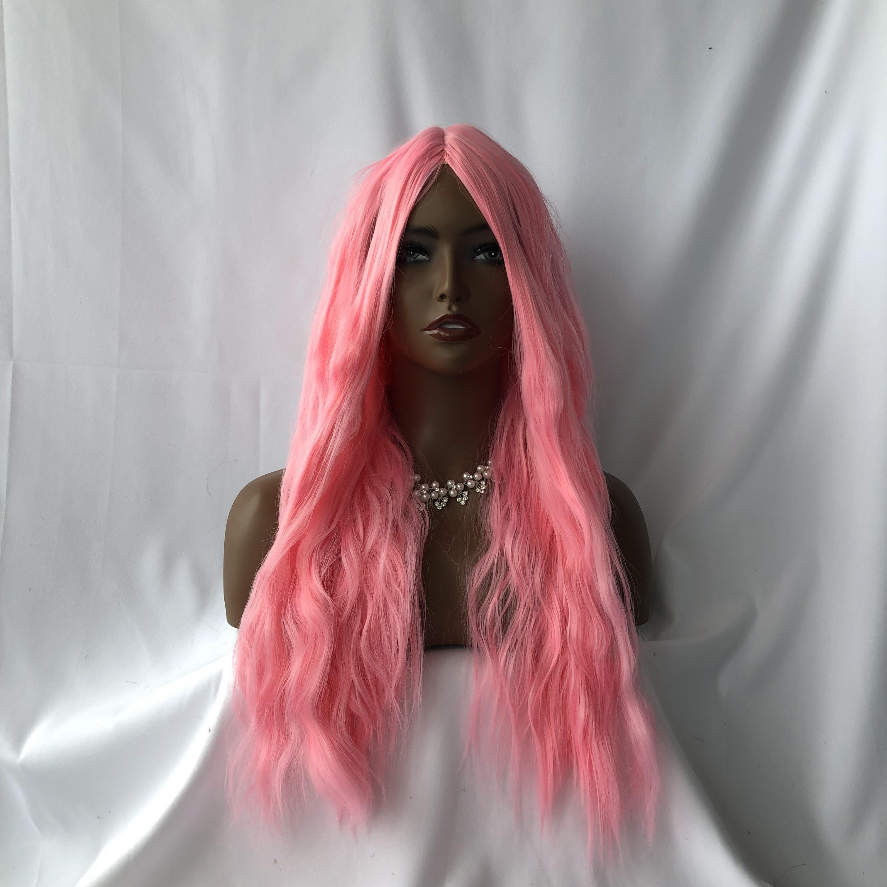 Synthetic Wigs Ombre Wavy Wigs Black Brown Blonde Middle Temu Ireland