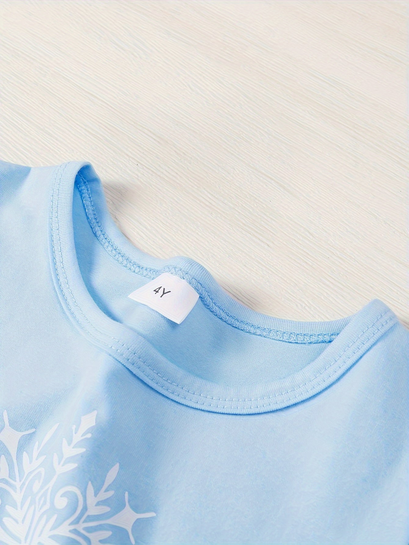 toddler kid little princess dress flared short sleeve crew - Temu ...