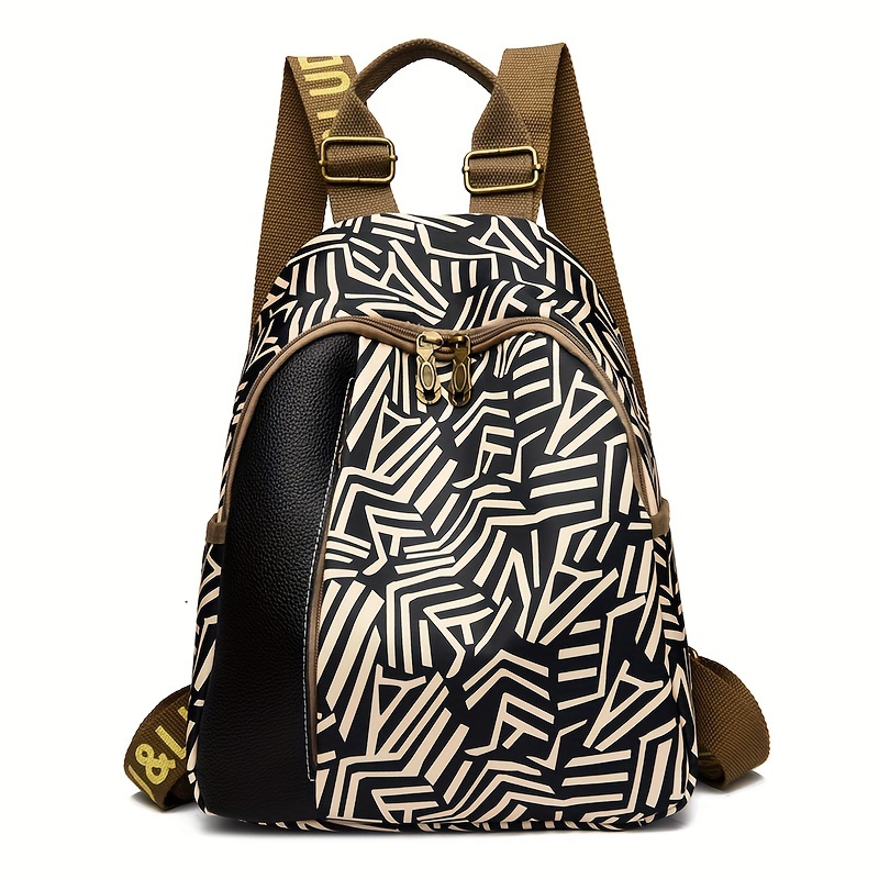 Fashion Striped Pattern Backpack Preppy College School - Temu United ...