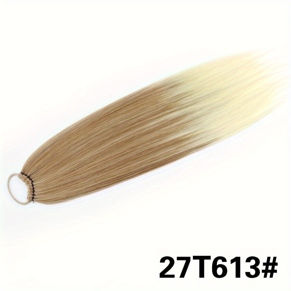 Long Straight Ponytail Extension 24inch Ponytail Hair - Temu United