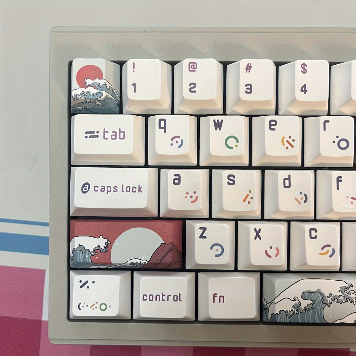 Coral Sea Theme Diy Mechanical Keyboard Keycap Four piece - Temu