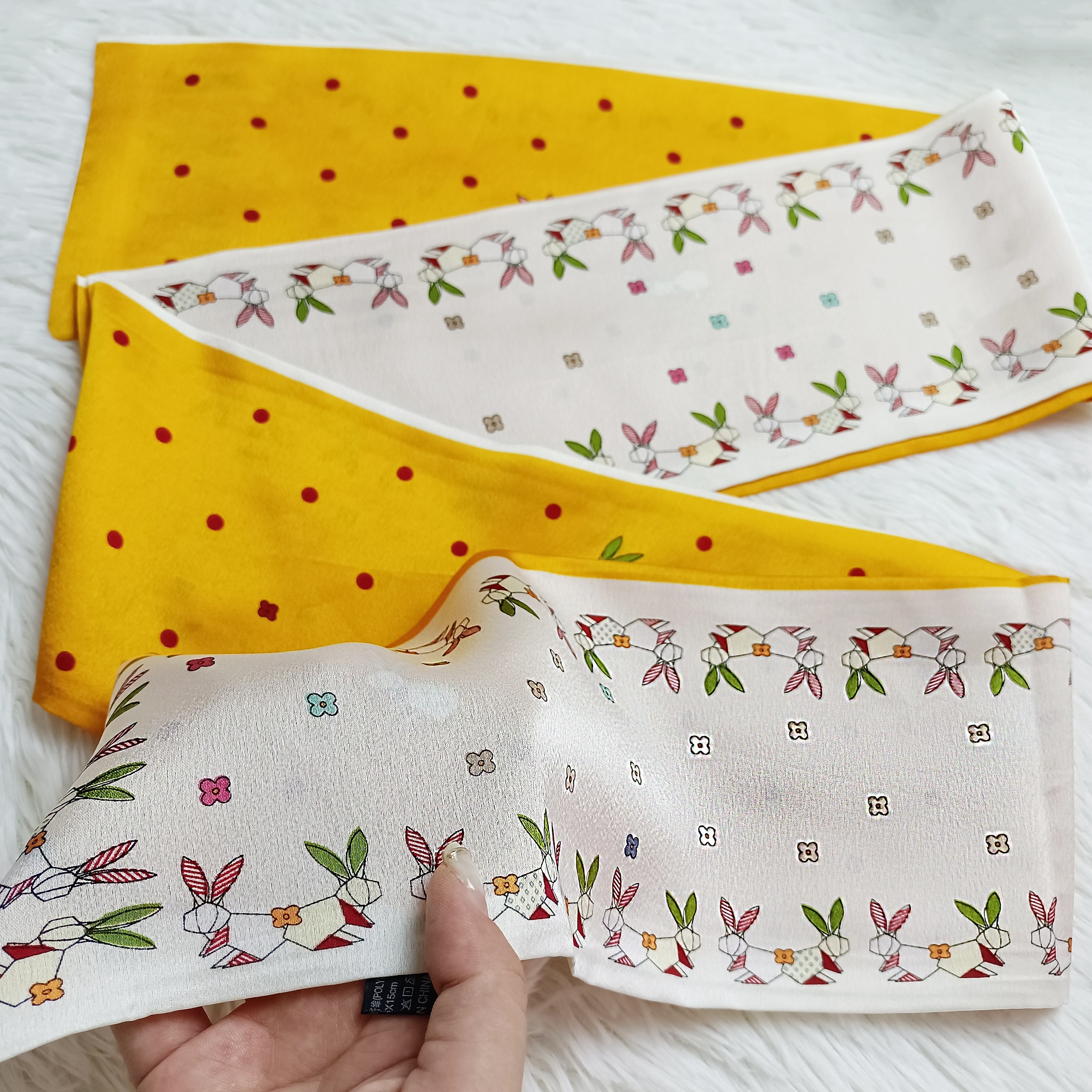 Elegant Slender Neck Scarf Casual Thin Long Hairband Spring - Temu ...