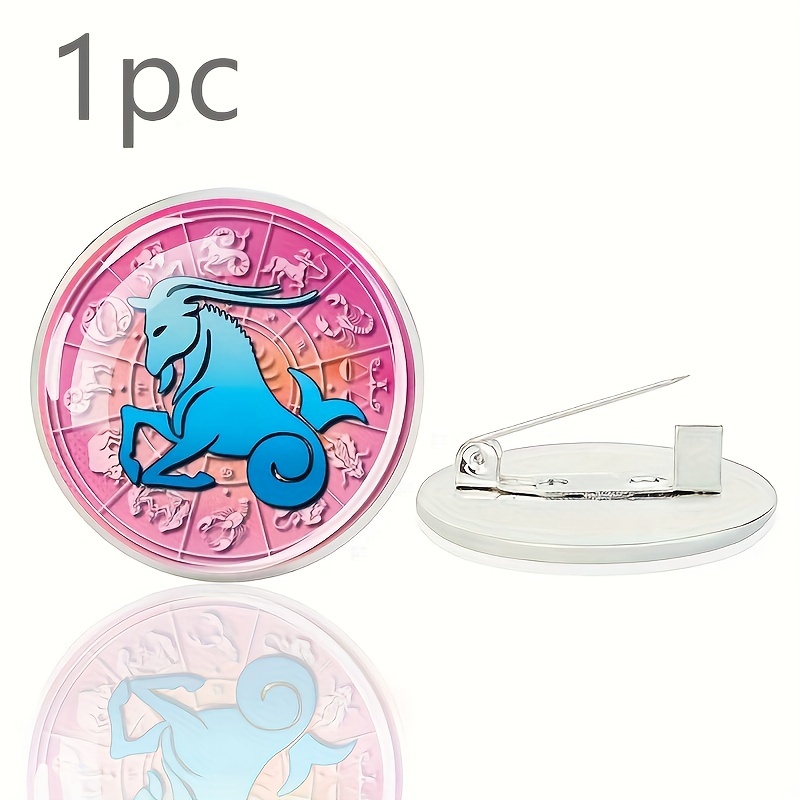 Colorful 12 Constellations Brooch Silvery Alloy Paper Clip - Temu ...