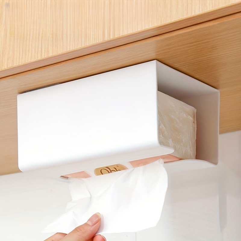 Wall mounted Free punching Tissue Storage Box Paper Organier - Temu ...