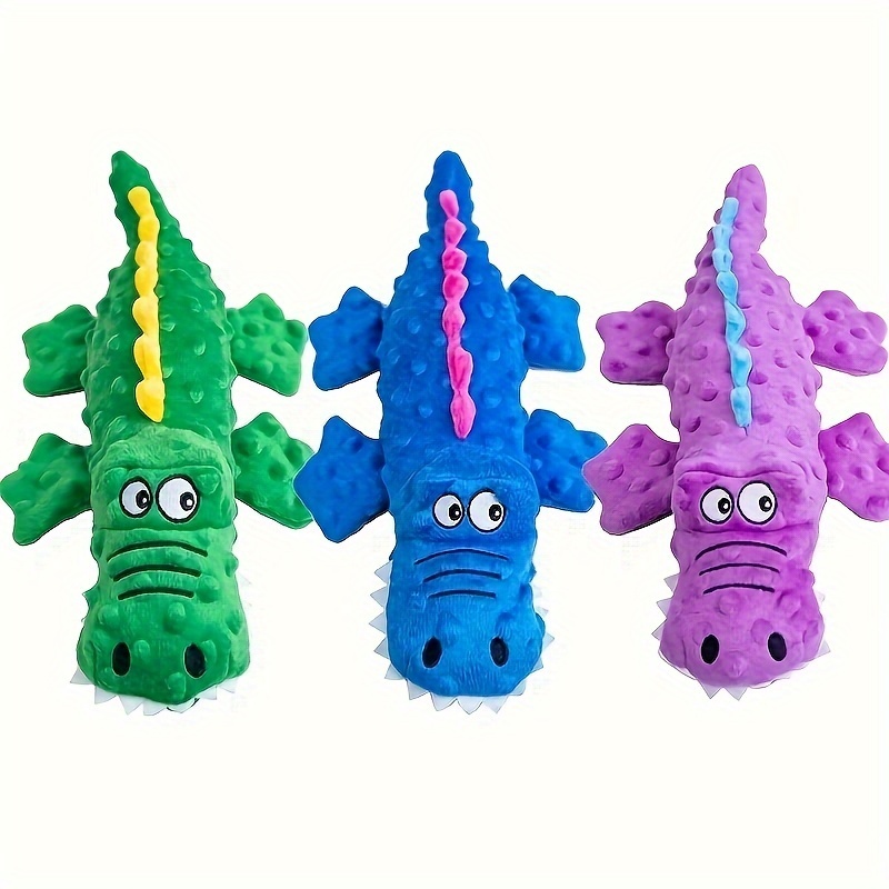 Soft Plush Pet Dog Squeaky Chew Toys Stuffed Crocodile Small - Temu New ...