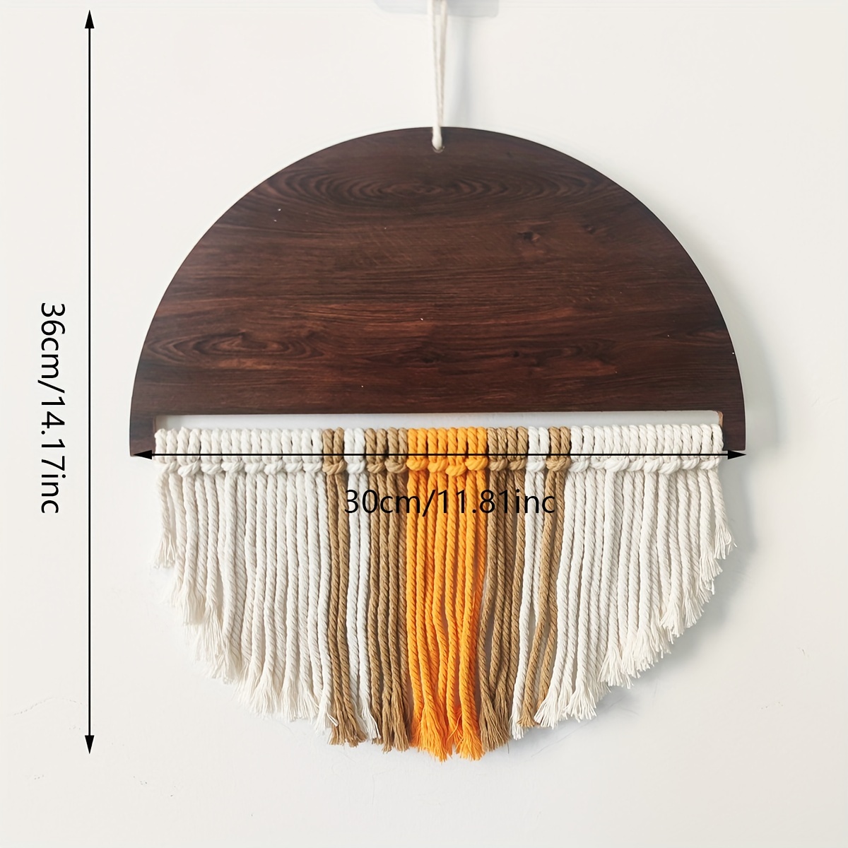 Bohemian Semicircular Decorative Tapestry Woven Wall Hanging - Temu ...