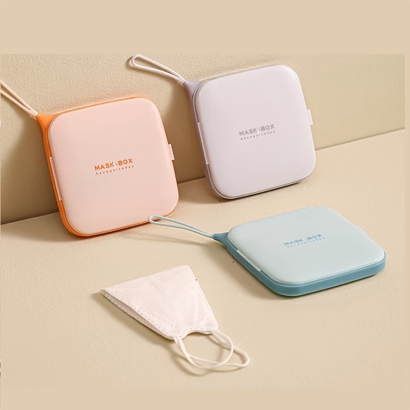 1pc Square Face Mask Box,3 Colors Available | Discounts For Everyone | Temu