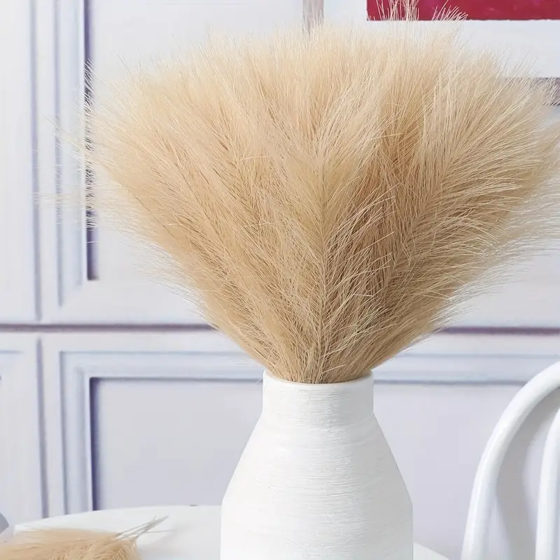 Faux Pampas Grass Artificial Pampas Grass Fluffy Pompous Grass Flower