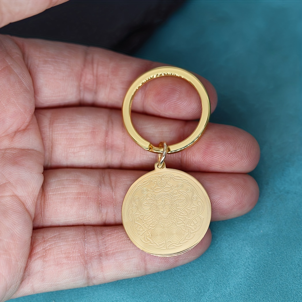 ancient second symbol is a goddess keychain stainless steel love beauty ...