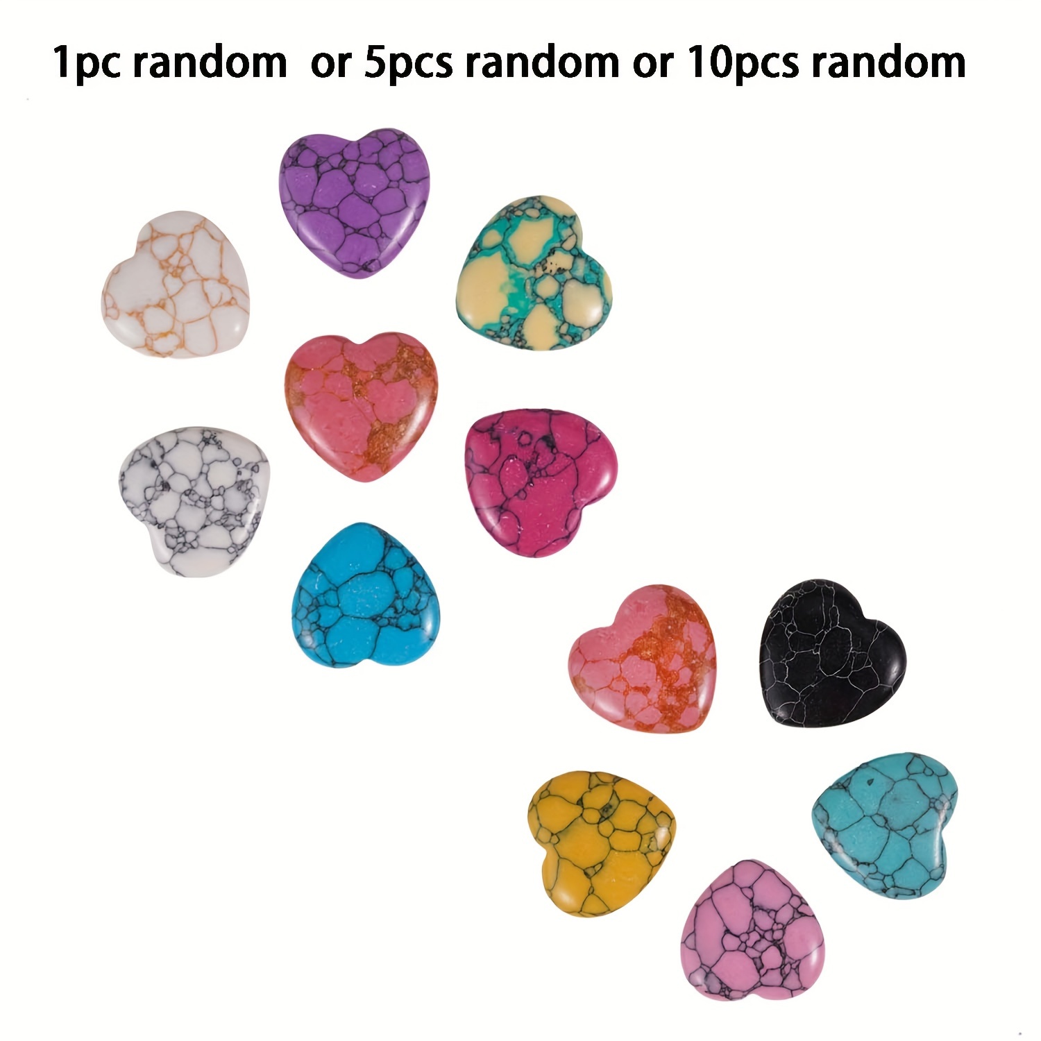 1pc510pcs 천연 합성 모양 미니 보석 차크라 스톤 연마 포켓 스톤 보석 만들기위한 Temu