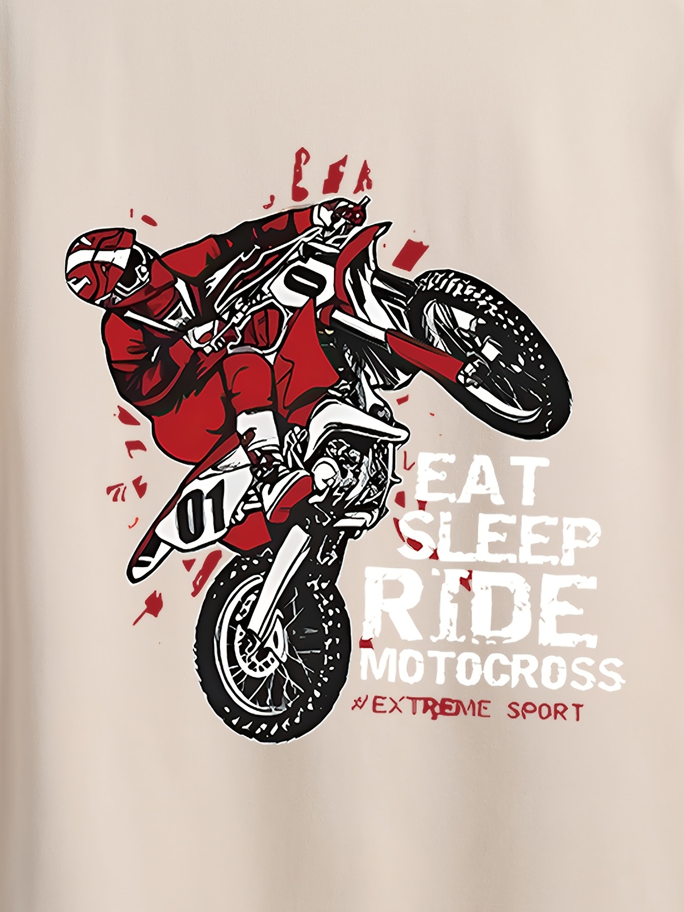 Eat Sleep Ride Motorcycle Rider Graphic Print Trendy Outfits - Temu Canada
