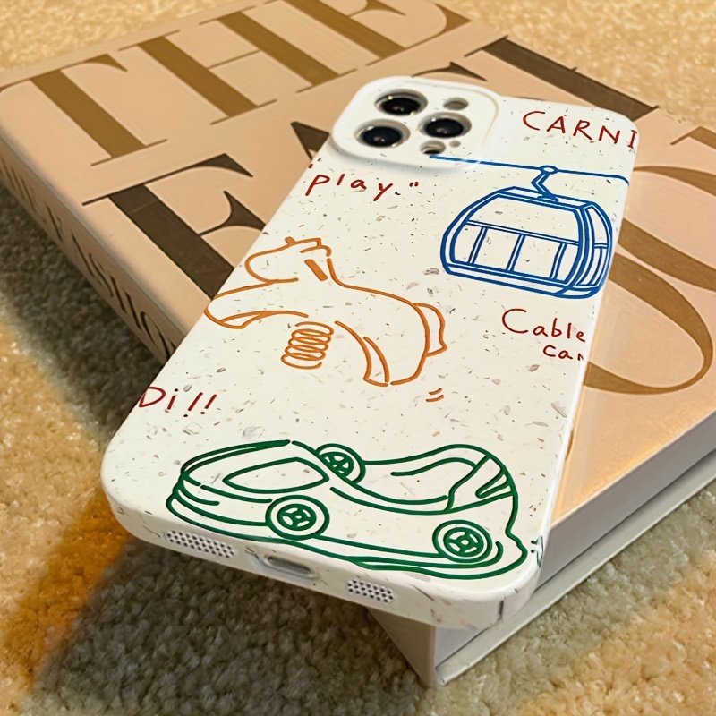 Cartoon Line Illustration Film Shell Full Package Fine Hole Glossy ...