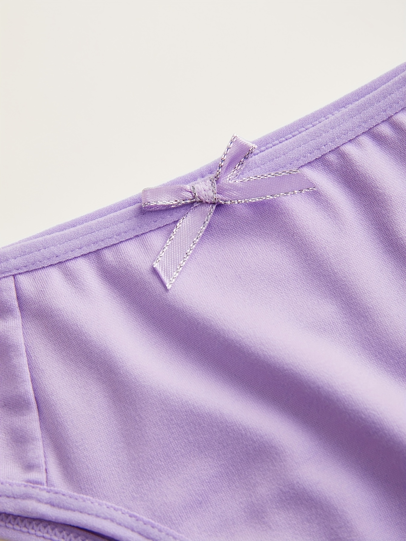 Solid Bow Tie Thongs Soft Comfy Stretchy Intimates Panties - Temu Australia