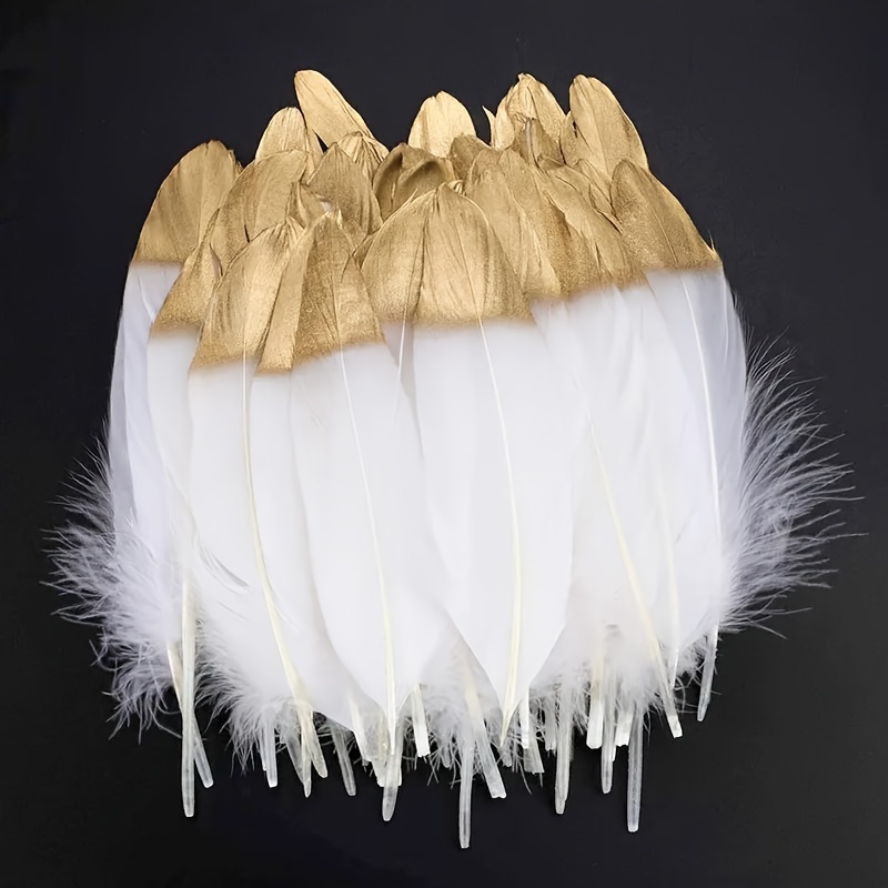 Golden Silvery Goose Hair Crafts Handmade Diy Party Home - Temu United ...