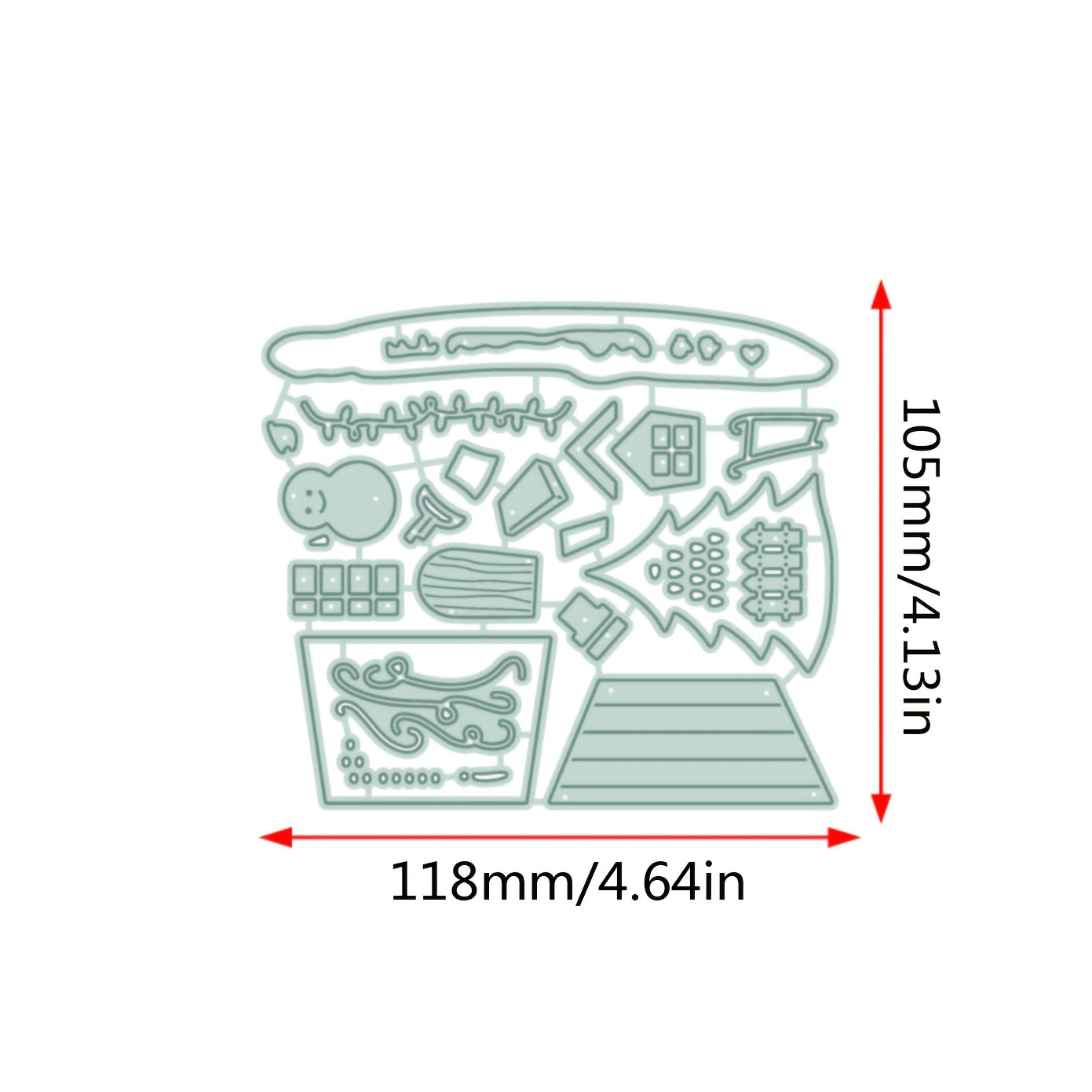 Christmas Snowy House Metal Cutting Dies Scrapbooking Die - Temu