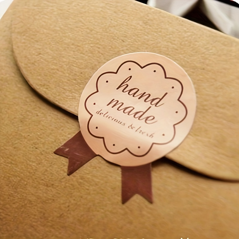 Stickers Handmade Bow Tie Style Gift Packaging Sealing - Temu Australia