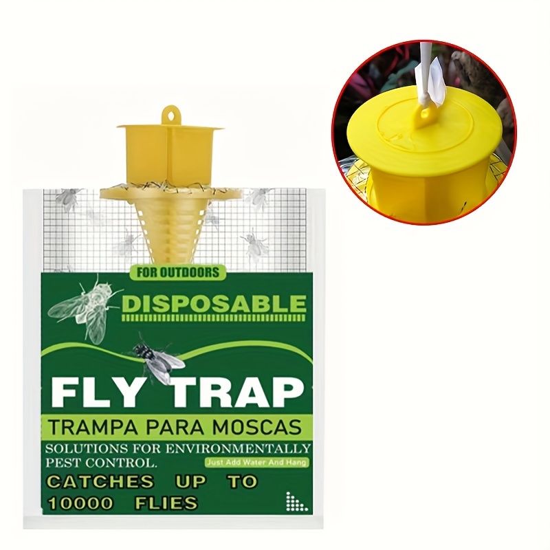 3 Packs Fly Trap Outdoor Hanging Disposable Fly Trap Fly Trap For ...