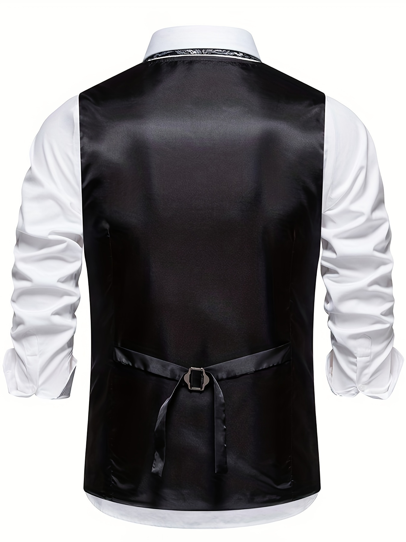 Elegant Classic Single Breasted Male Dress Vest Retro Suit Temu