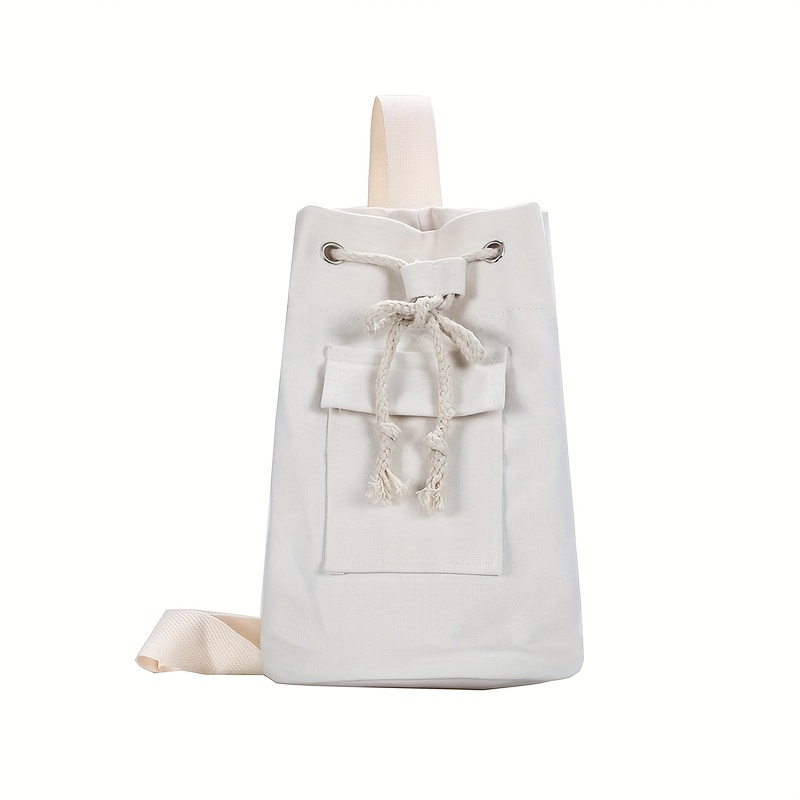 Drawstring Canvas Bucket Bag Fashion Mini Crossbody Bag - Temu United ...